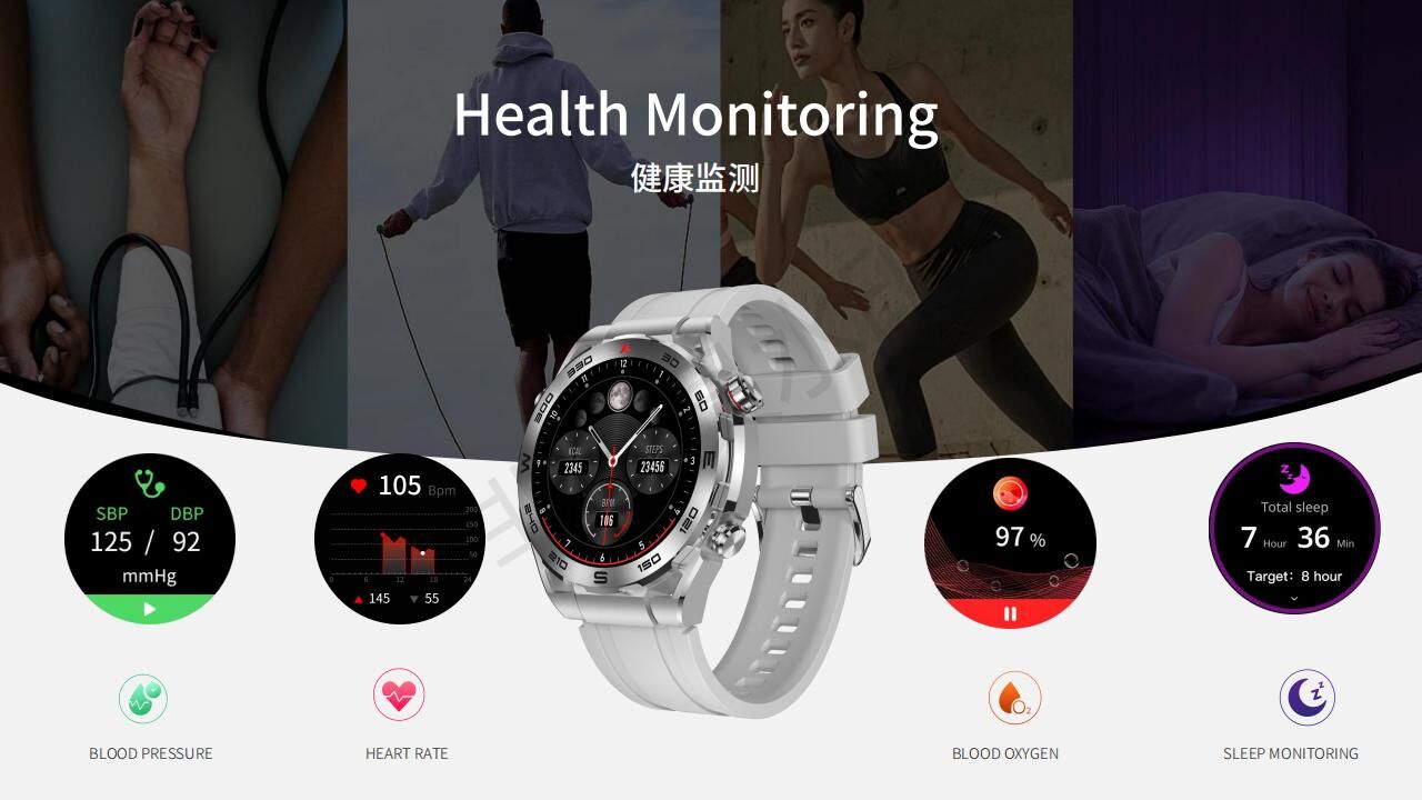 Sma Sport Smart Watches For Men 1.43” Amoled Hd Smartwatch Fitness ...