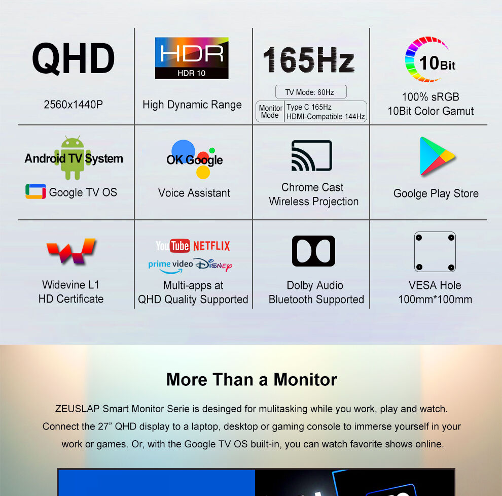 Bulk Buy China Wholesale Zeuslap 2k Pc Monitor Lcd Screen For Computer ...