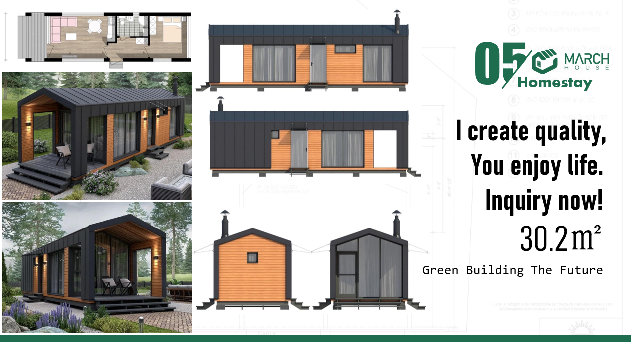 Luxury A Frame Low Rise Villa Heat Insulated Modular Home Prefab Tiny ...