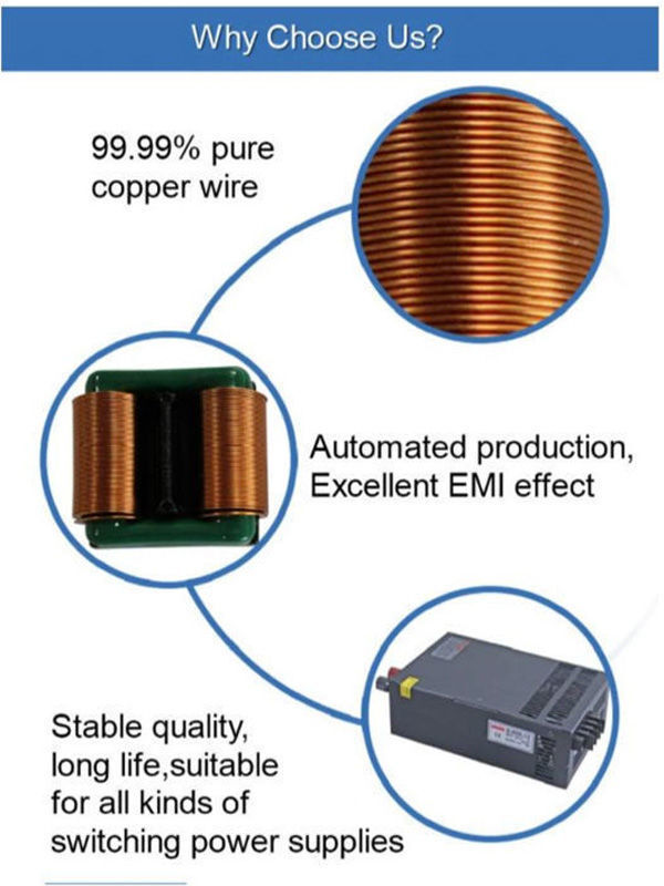 Fks- Sq Flat Wirecommon Mode Inductor Line Common Mode Choke Filter ...