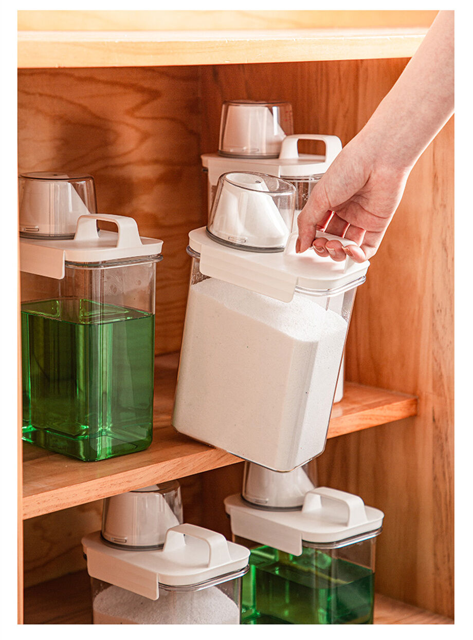 Plastic Airtight Food Safe Storage Box Laundry Liquid Washing Powder ...