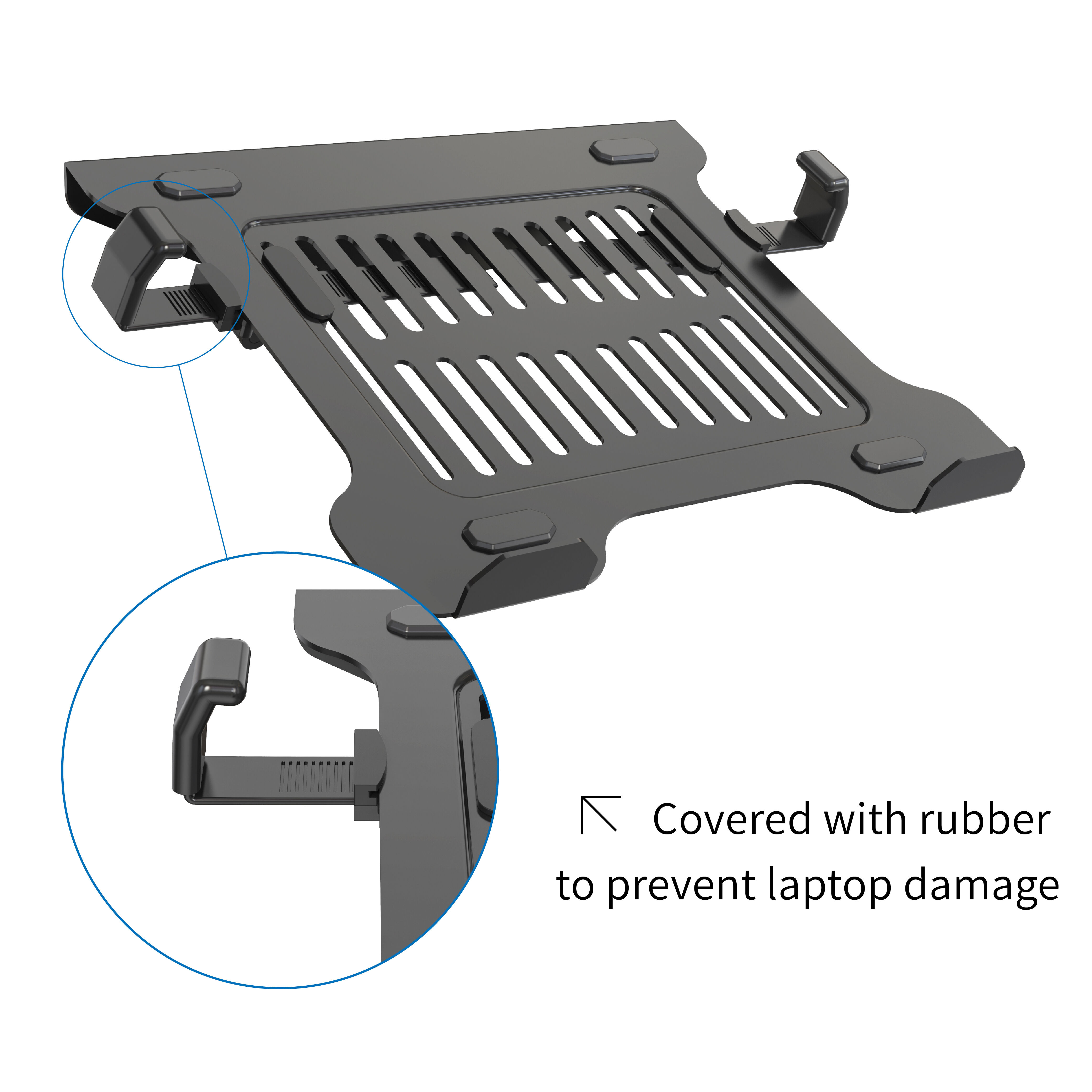 V-mounts Quick Installation Laptop Holder With Soft Mat Design Laptop ...
