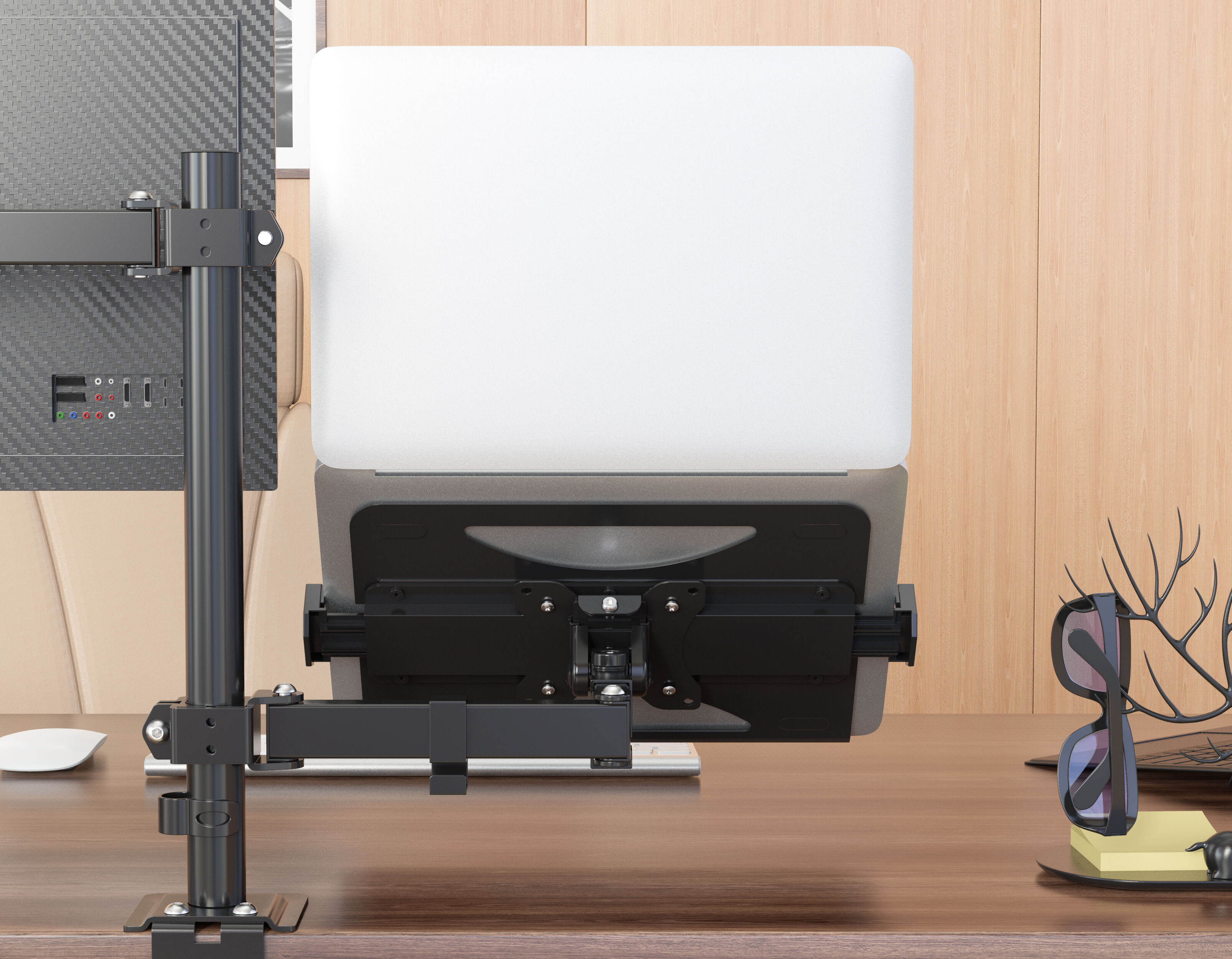 V-mounts Quick Installation Laptop Holder With Soft Mat Design Laptop ...