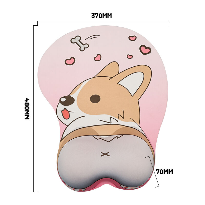 Buy Wholesale China Ergonomic Pink Mouse Pad With Wrist Support Non ...