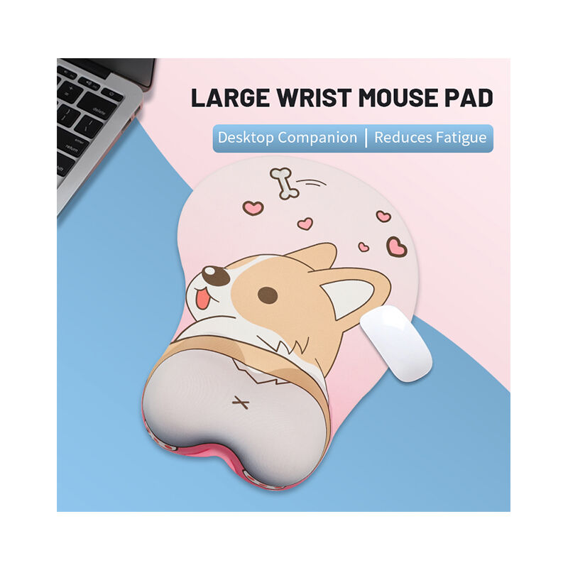 Buy Wholesale China Ergonomic Pink Mouse Pad With Wrist Support Non ...