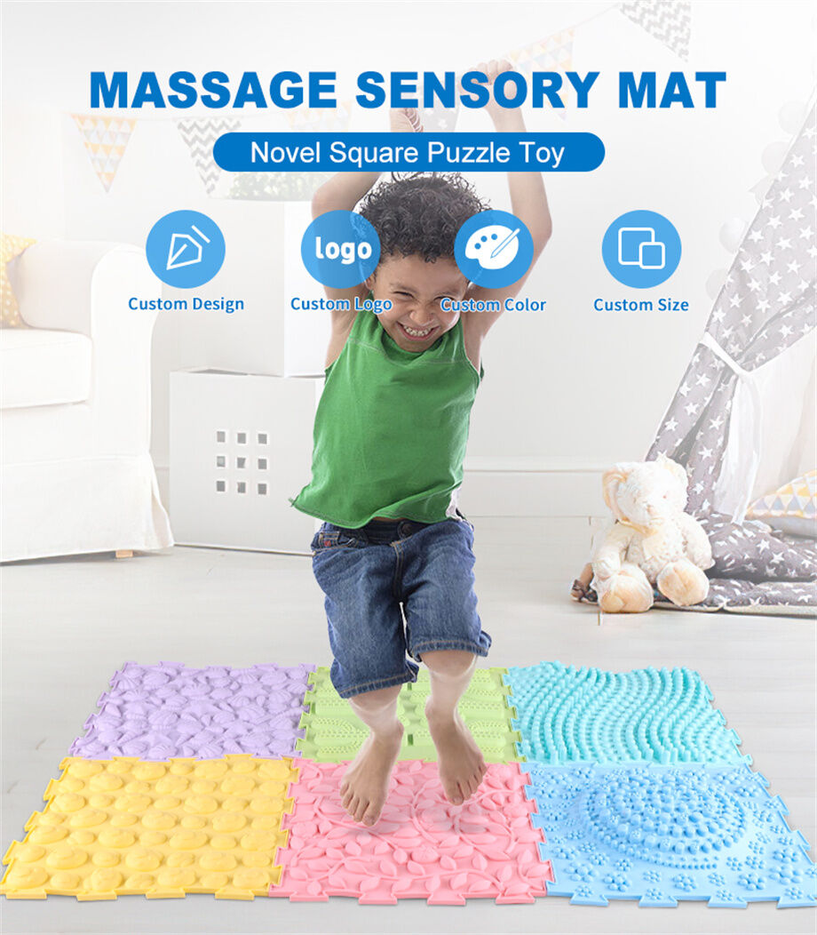 Sensory Orthopedic Puzzle Mat For Kids Feet Stepping Fidget Toy Set ...