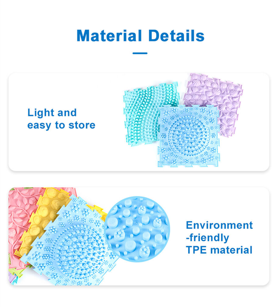 Sensory Orthopedic Puzzle Mat For Kids Feet Stepping Fidget Toy Set ...