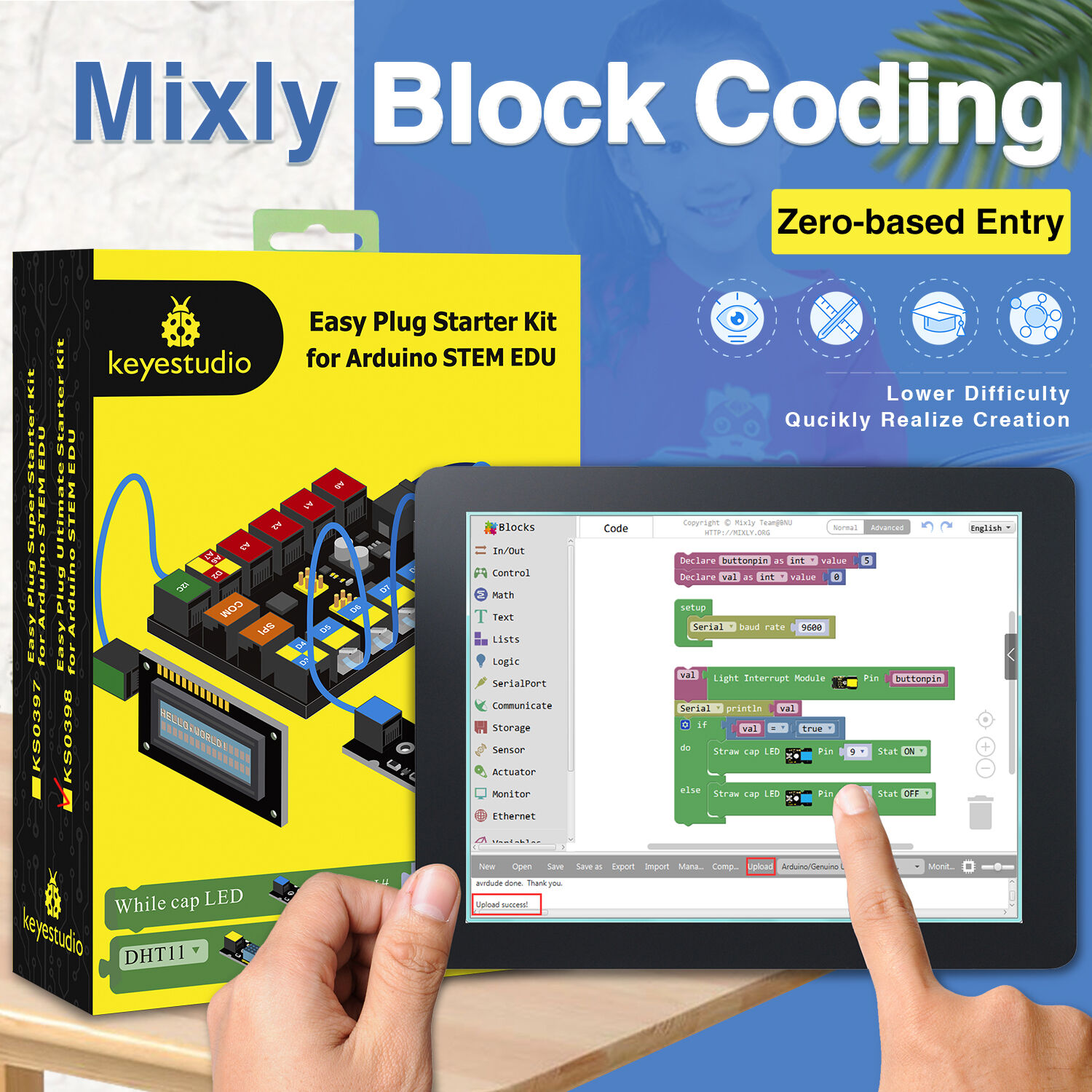 Easy Plug Ultimate Starter Kit For Arduino Stem Edu, Learning Kit ...