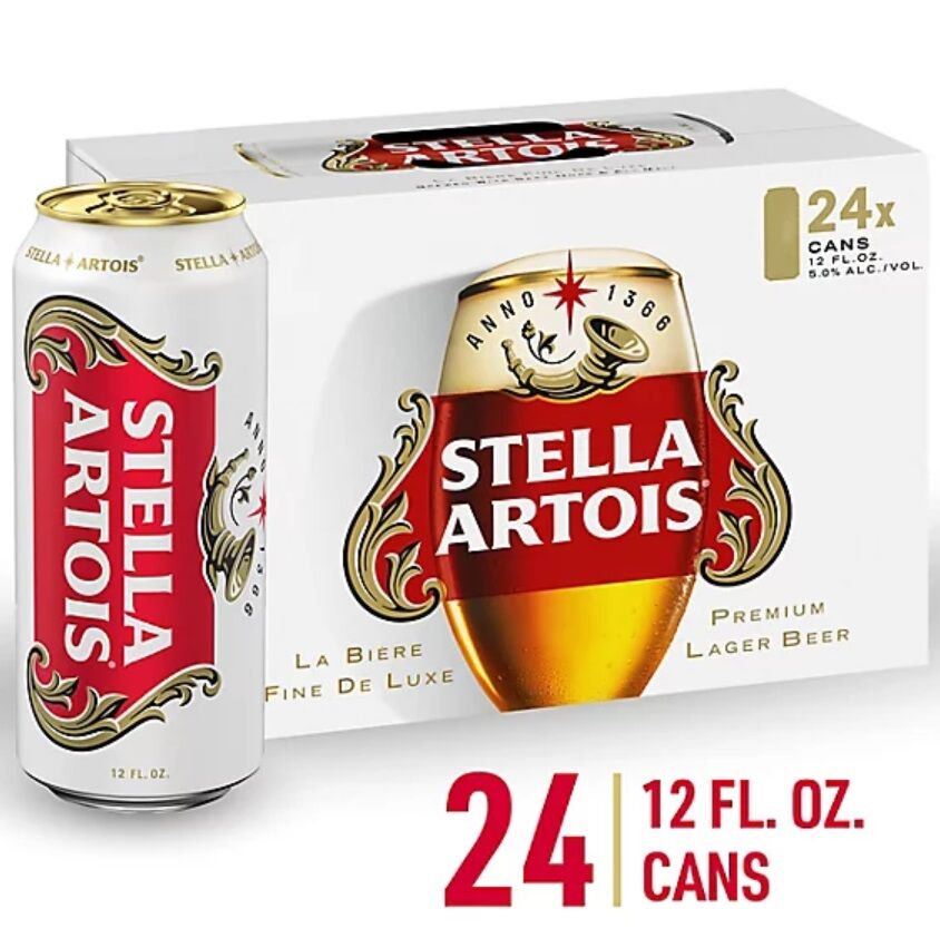 Stella Artois Lager Beer, Stella Artois 5% Abv Premium Lager Beer In ...
