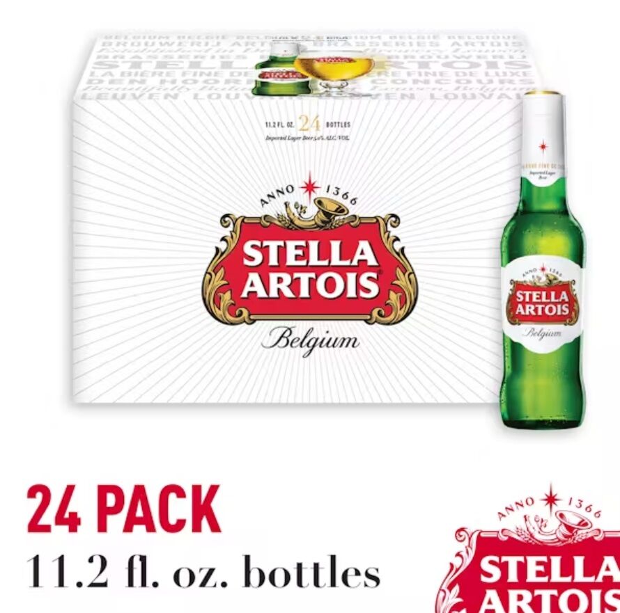 Stella Artois Lager Beer, Stella Artois 5% Abv Premium Lager Beer In ...