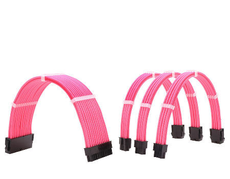 Atx Power Cable Arc Braided Sleeved Extension Power Supply Cable ...