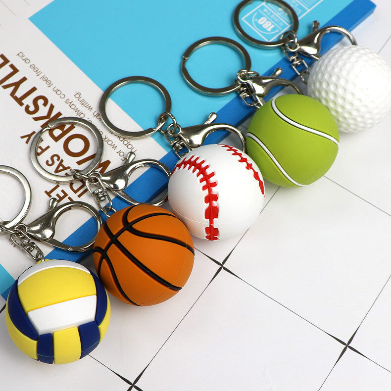 Buy China Wholesale Wholesale Pvc Soft Ball Keychain Baseball Tennis ...