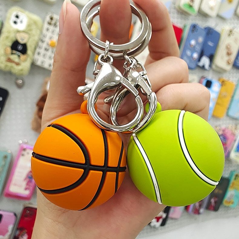 Buy China Wholesale Wholesale Pvc Soft Ball Keychain Baseball Tennis ...