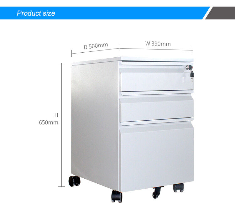 Latest Design Popular Mobile Pedestal Metal Filing 3 Drawer Cabinet ...