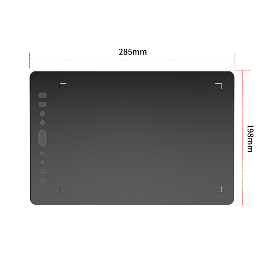 10 Inches Digital Graphic Drawing Tablet 8192 Levels Pen Board Graphic ...