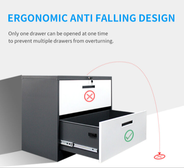 Customized Lateral 4 Drawer Filing Storage Metal Steel Office Furniture ...