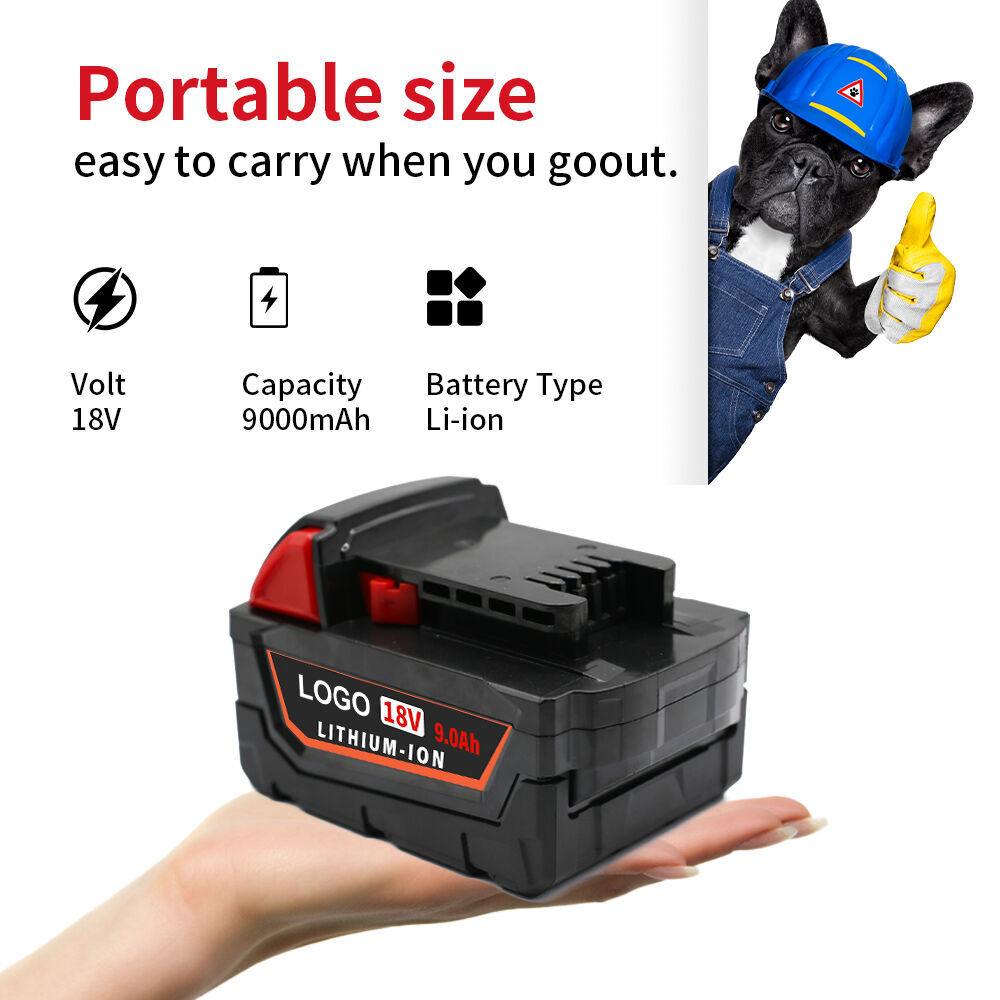 18v Large Capacity Li-ion Battery For Power Tools Rechargeable Battery ...