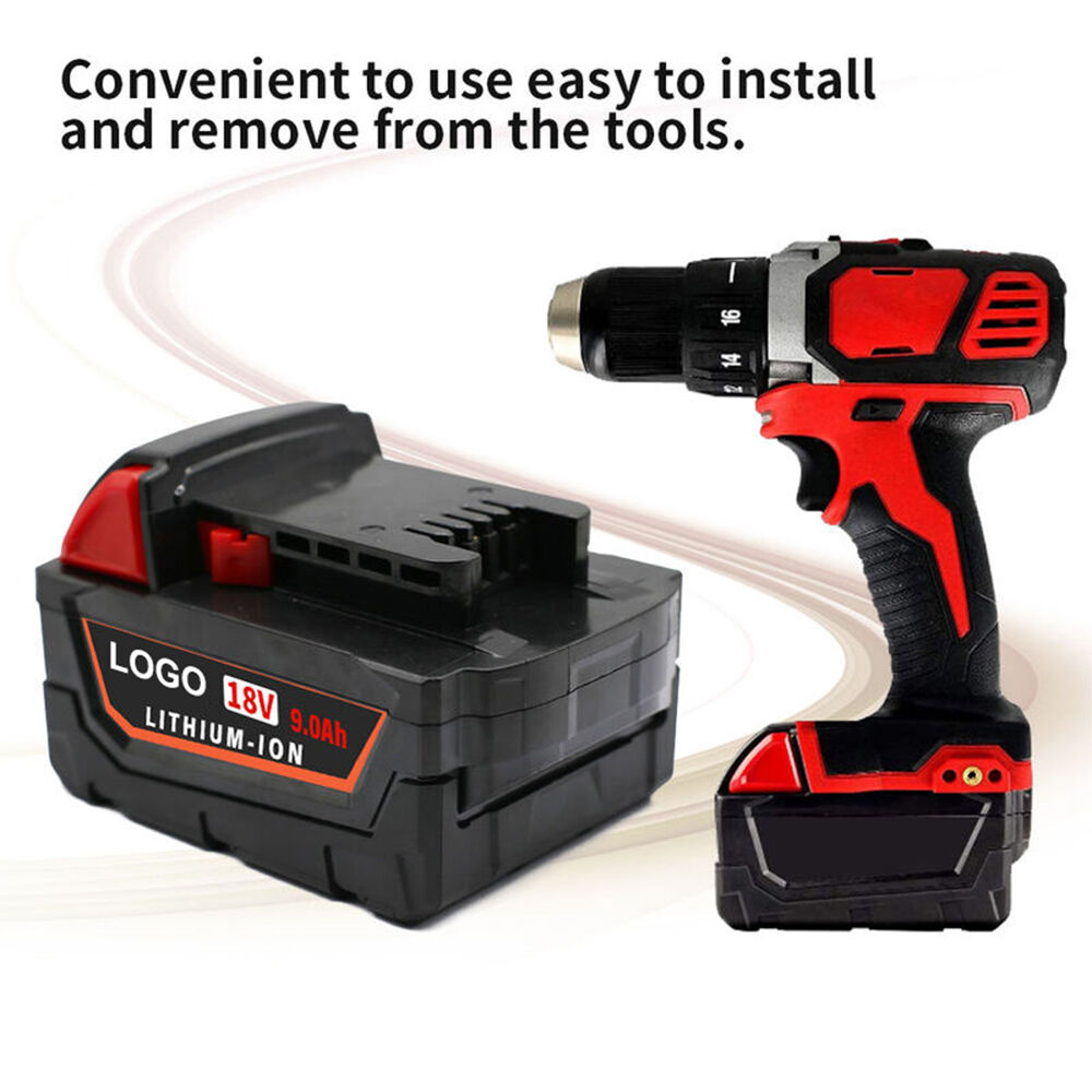 18v Large Capacity Li-ion Battery For Power Tools Rechargeable Battery ...