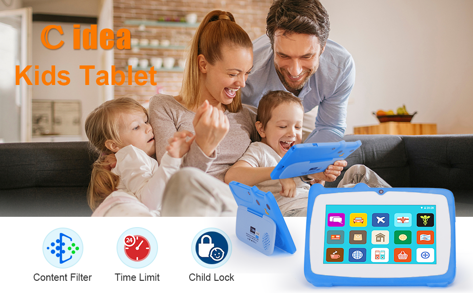 C Idea 7 In Android 12 Wifi Tablet 2gb+32gb Parental Control 3000mah ...