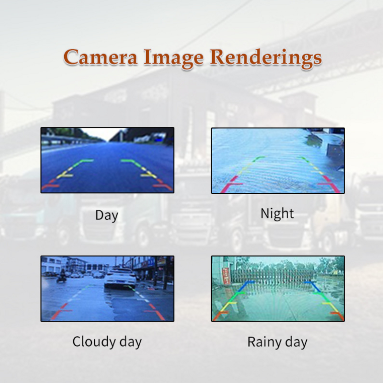 Caredrive Cc940 Customized Ceiling Mounted Camera 9-36v Hd Rear View ...