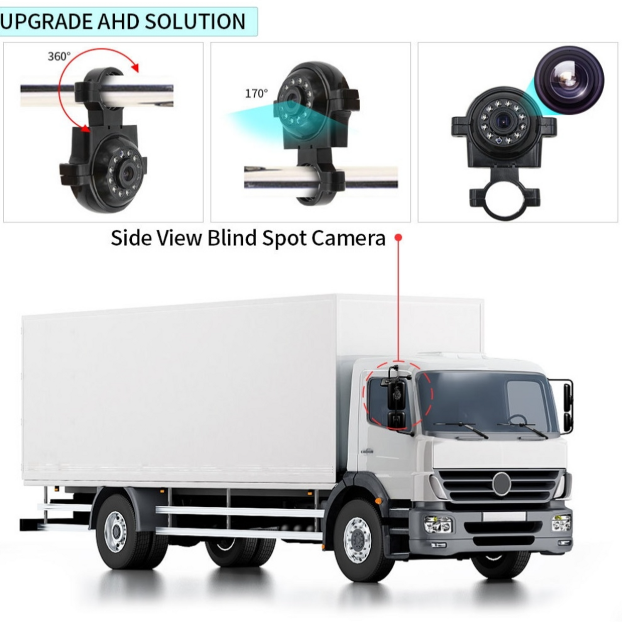 Caredrive Cc940 Customized Ceiling Mounted Camera 9-36v Hd Rear View ...