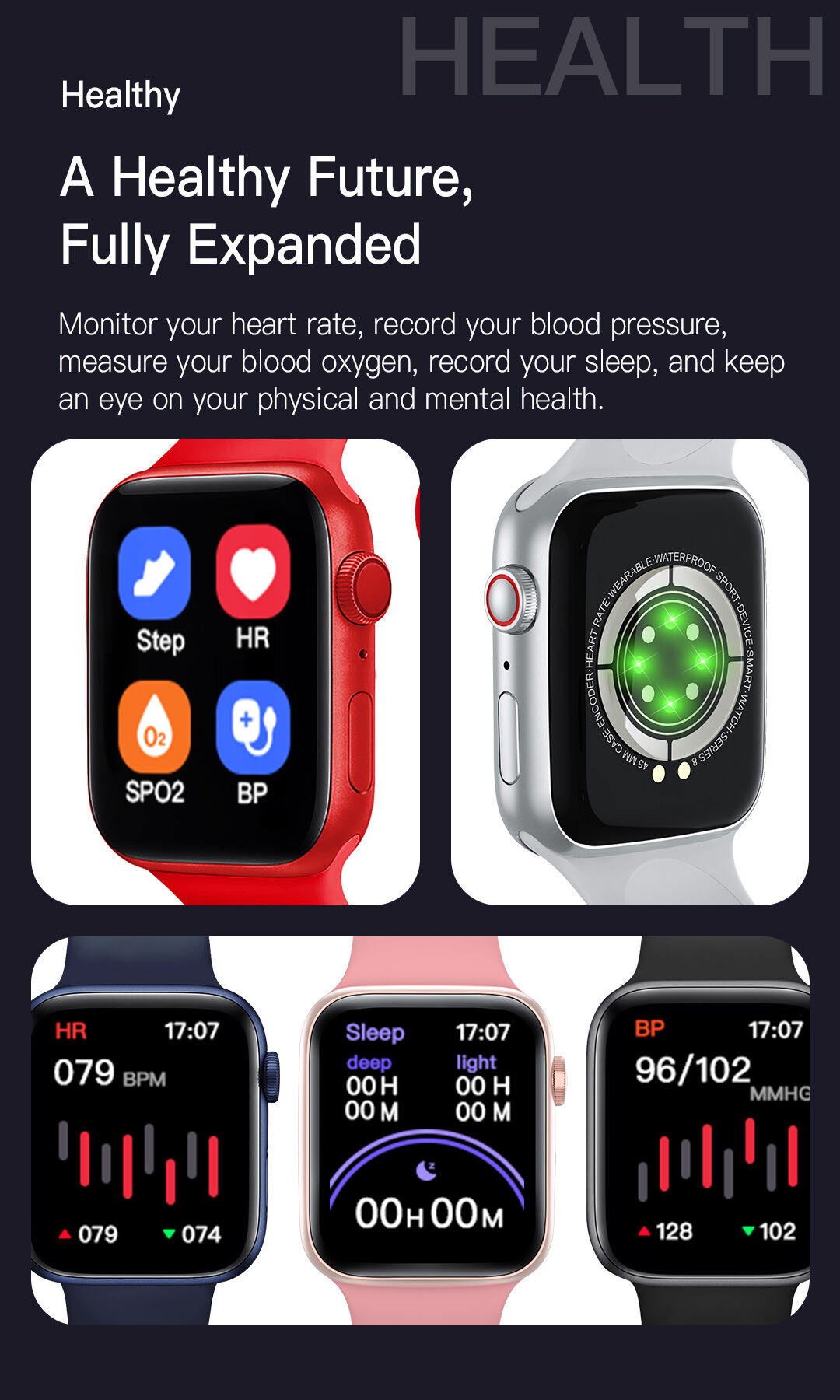 Wholesale 1.68inch Bt Calls Smart Watch Health Smartwatches For Android ...