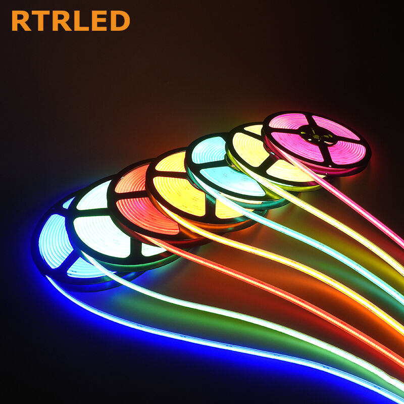 Color Optional 10m Dot Free 24v 10w White 8mm 480 Leds/m Cob Led ...