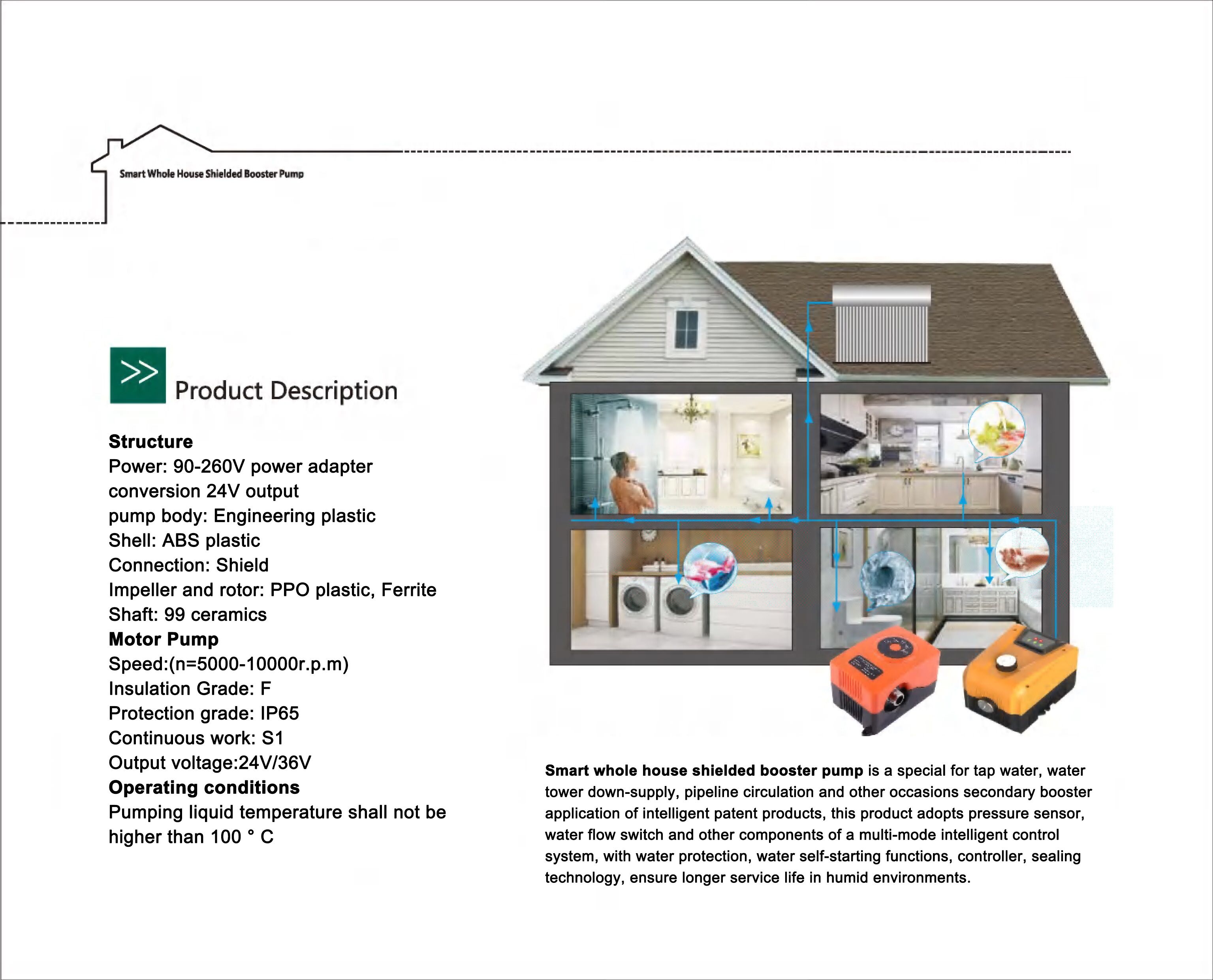 Whole Sell Dc Smart Automatic Mini Home Using Electric Water Pump ...
