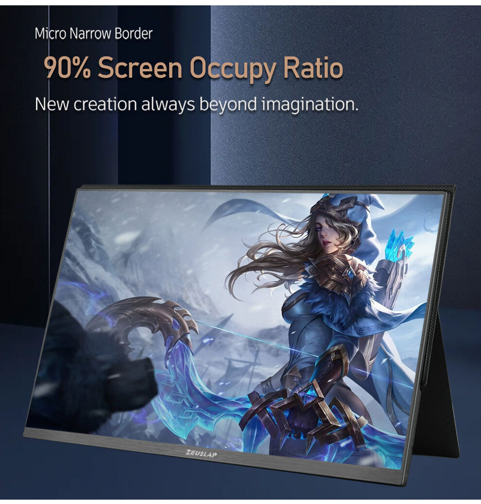 Zeuslap 14" Portable Lcd Screen 1920*1080p Travel Display Gaming ...