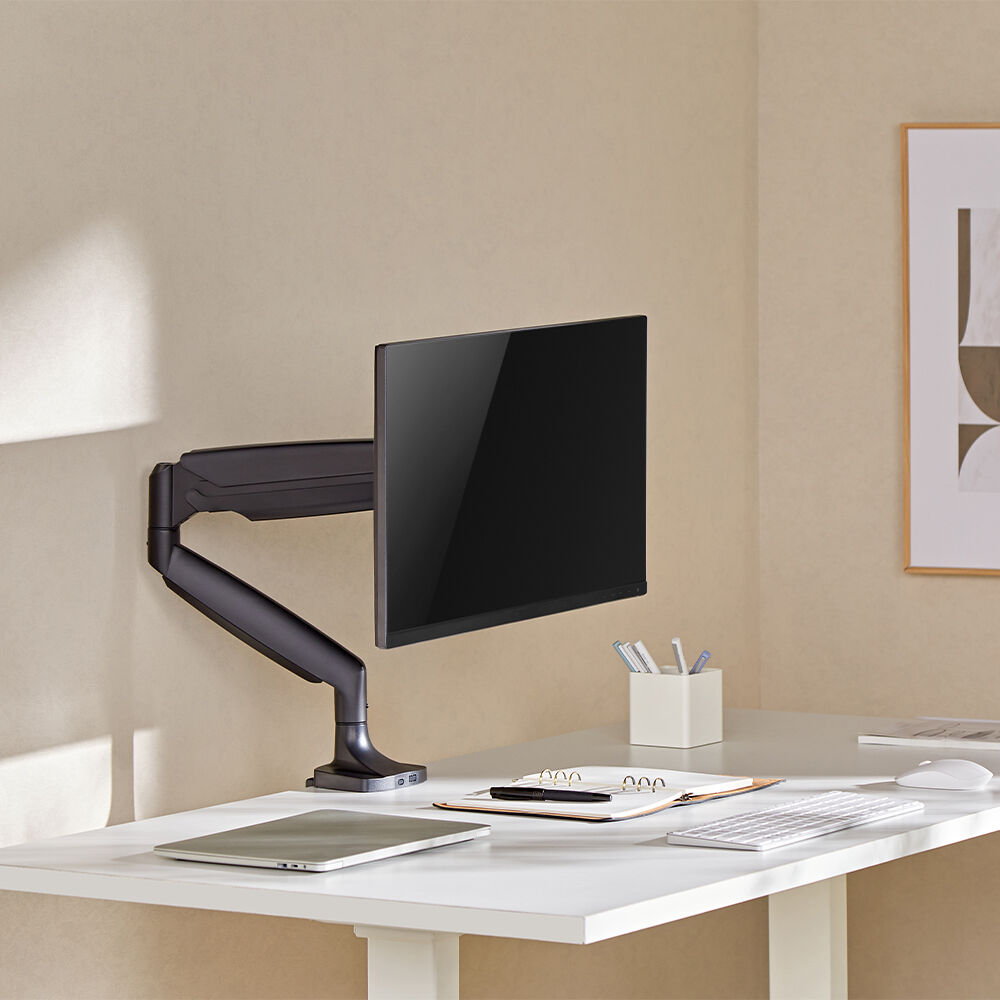 Heavy Duty Desk Mount Monitor Stand Gas Spring Monitor Arm For Up To 45 ...