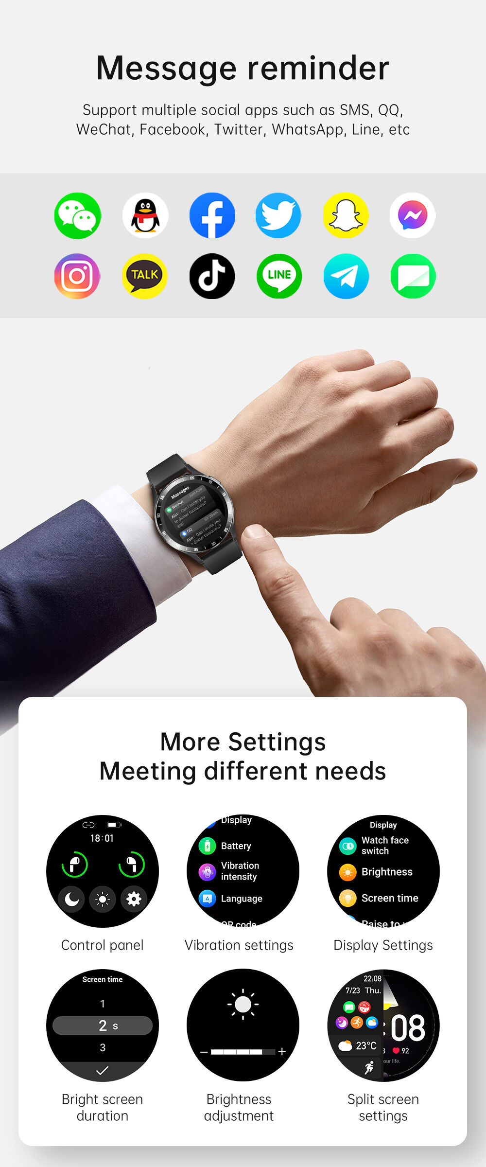 Bulk Buy China Wholesale Factory Price Wholesale Smartwatch 2 In 1 ...
