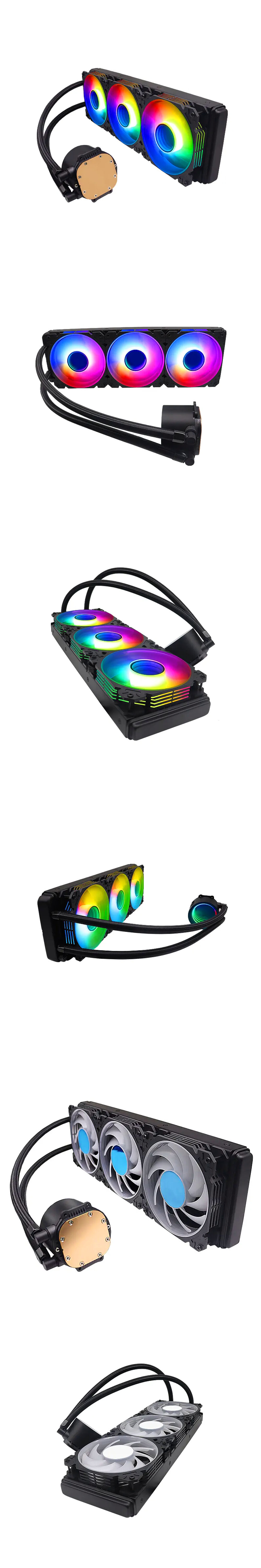 360mm Rgb Aio Liquid Cooler Radiator Cpu Copper Heatsink With ...