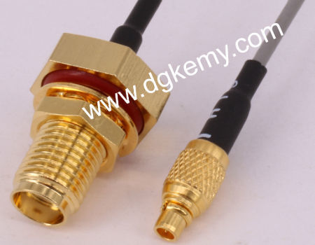 Ip67 Ip68 Sma To Mmcx 1.37mm Waterproof Cable Sma Female Bulkhead Jack ...