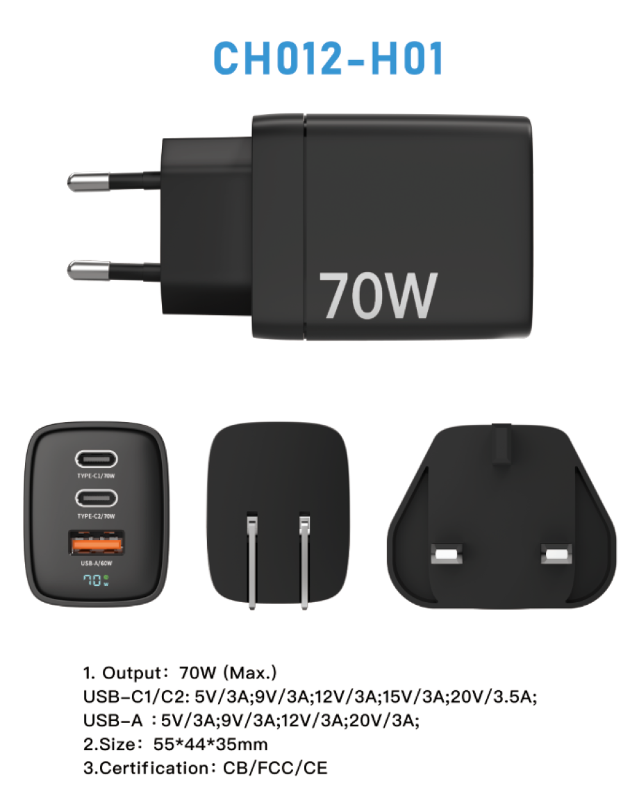 Intelligent Digital 70w Gan Mobile Phone Charger Us/eu Available $9.15 ...