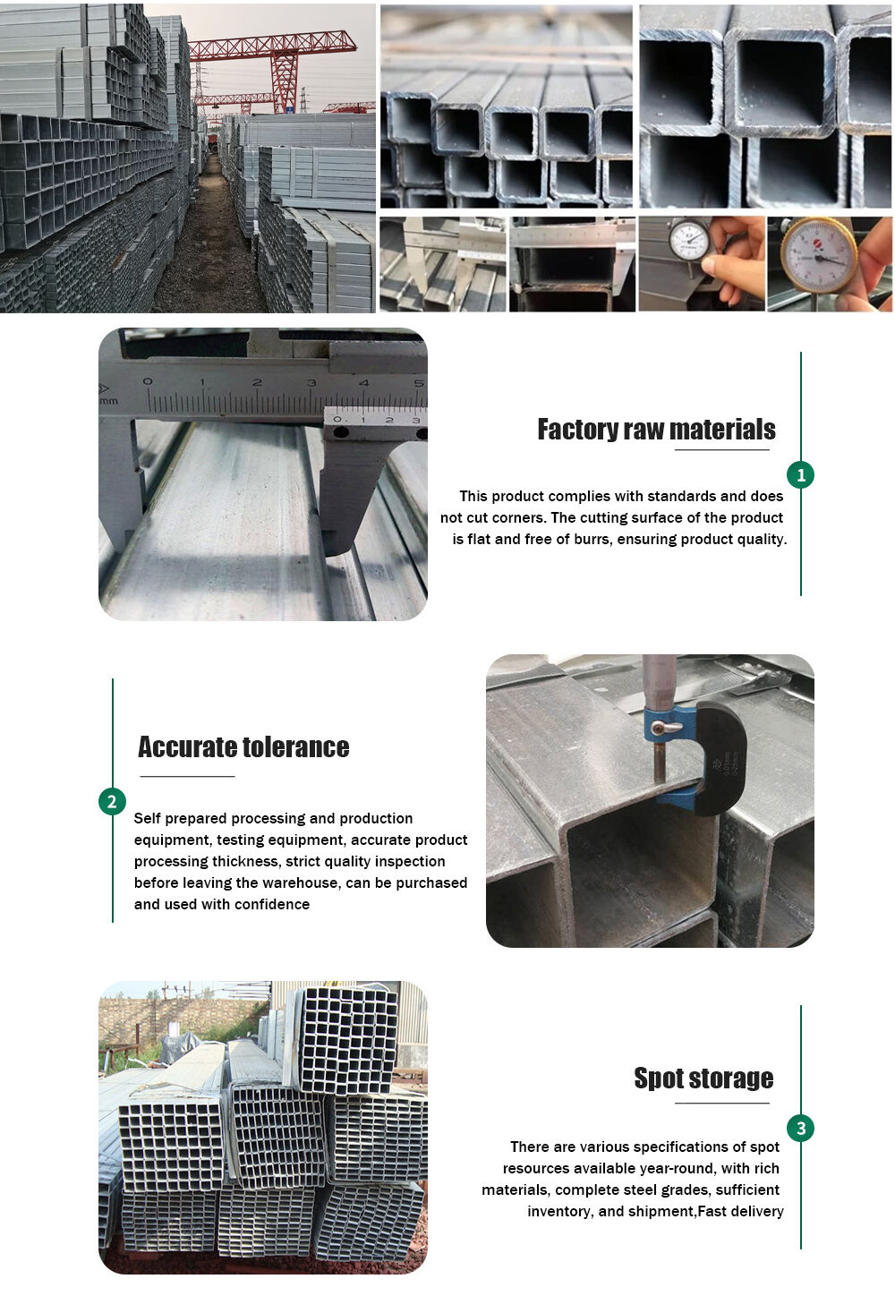 Buy China Wholesale Supplier Galvanized Steel Square Tubing 40x40 50x50 60x60 Q195 Q235 Q345 ...