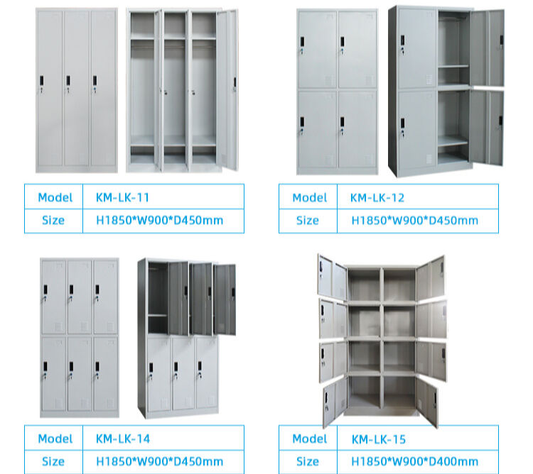 Multi-colored Optional Stadium Gym Locker Employee 4 Door Wardrobe Steel Locker Metal Iron ...