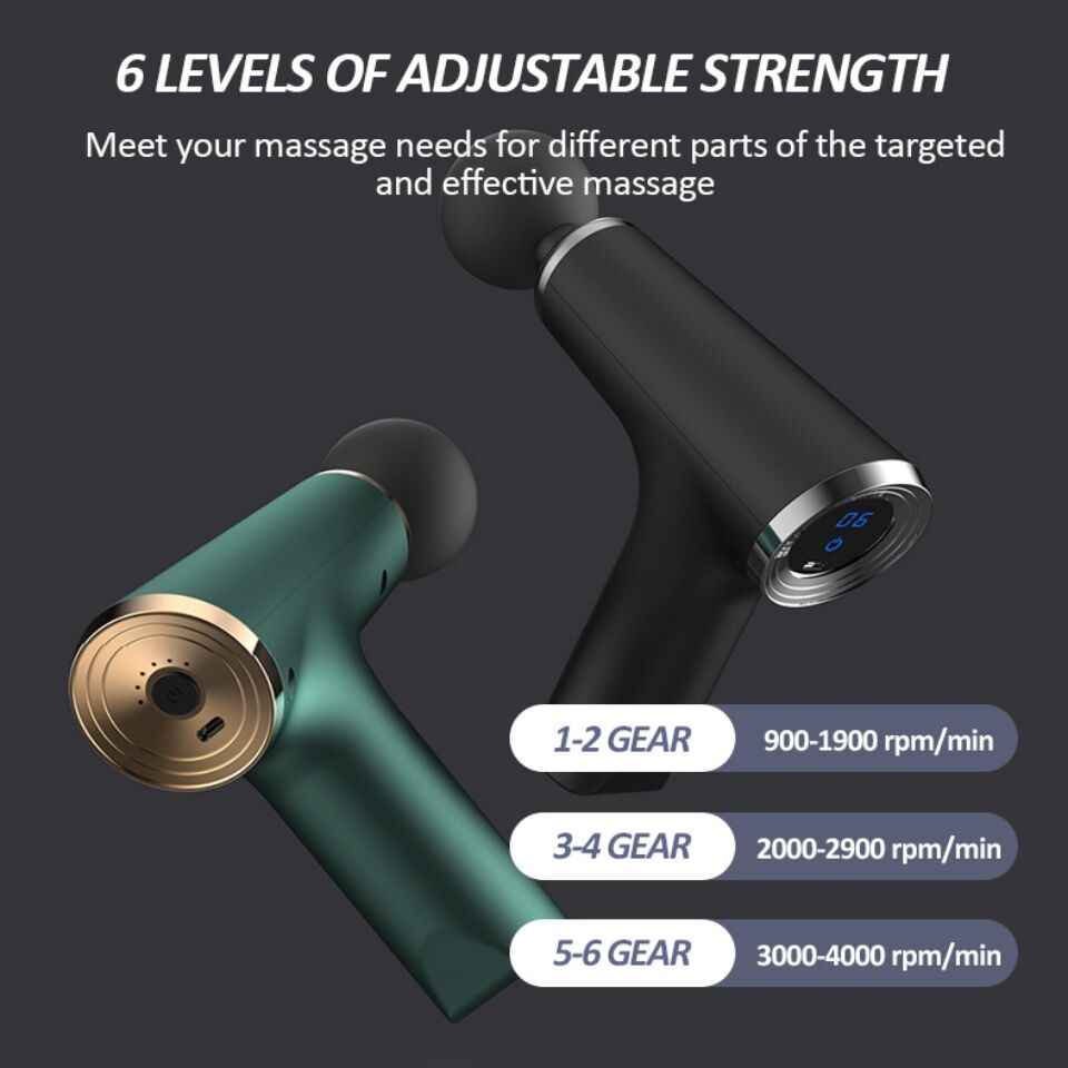 Mr Mini Massage Gun For Athletes With Handbag Fascia Gun Lcd Touch ...
