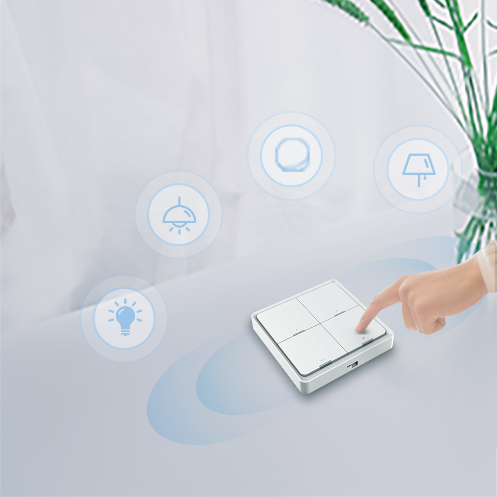 Home Automation Wireless Smart Button Scene Switch, Dimmer Function ...