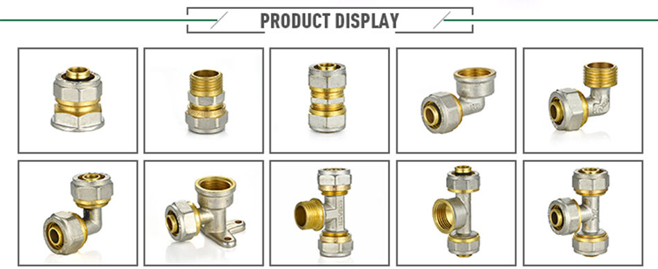 Ifan Factory Price Brass Color Brass Compression Fittings 16-32mm Pex Fittings For Wholesale ...