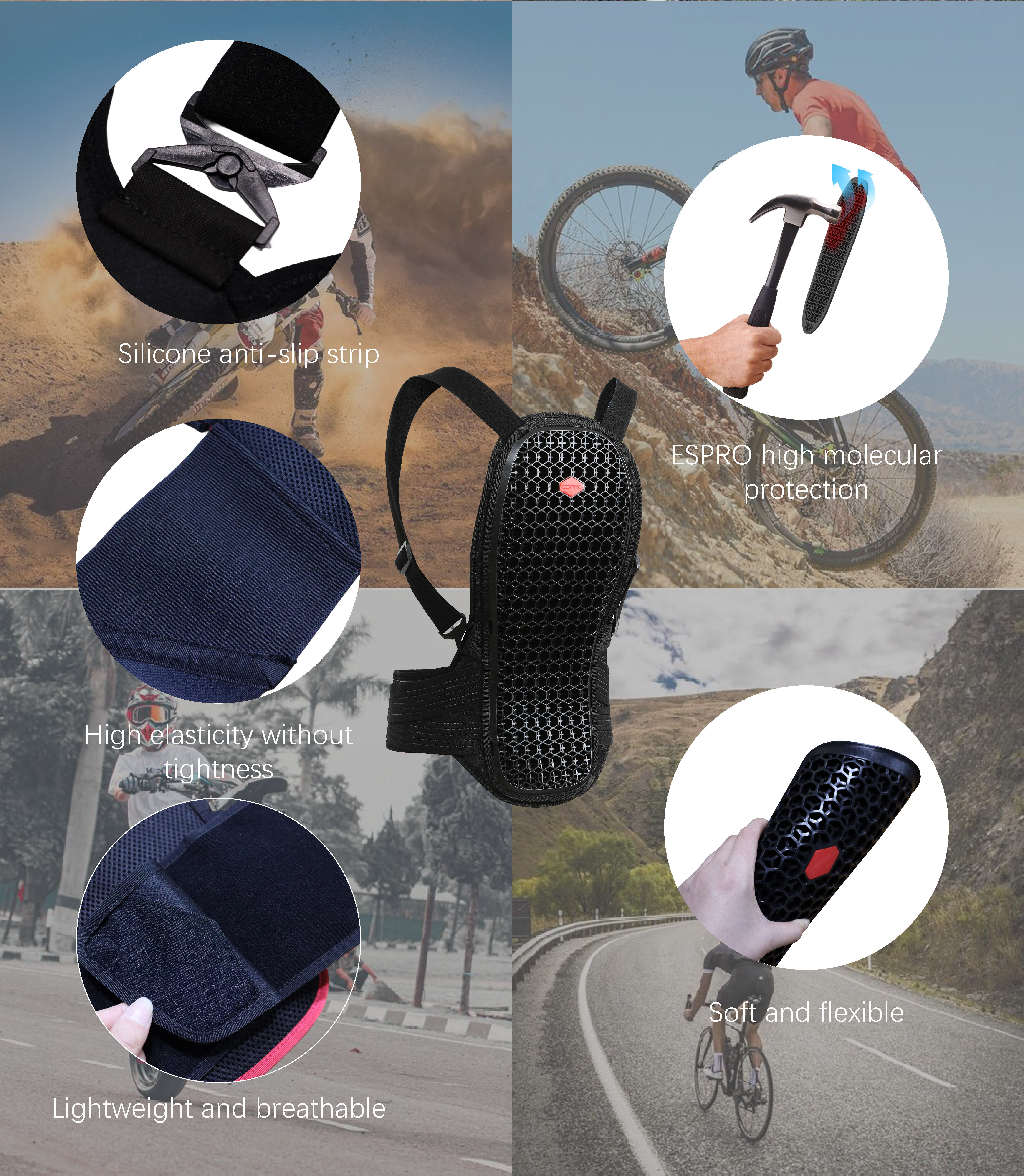 Odm Espro Lightweight And Breathable Back Protector For Motorcycle ...