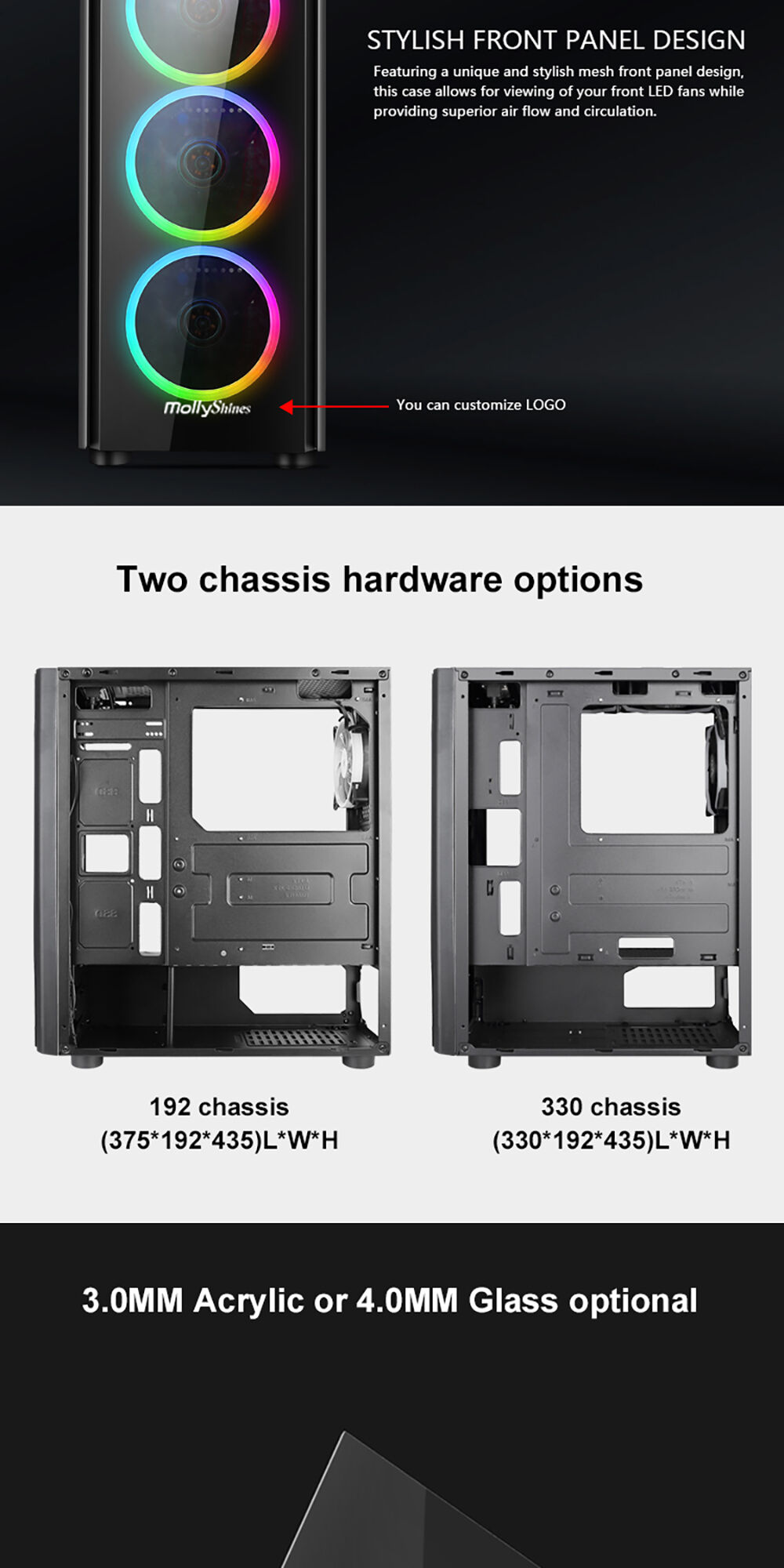 Factory New Style Pc Cabinet Gaming Atx Mid Tower Gamer Computer Case ...