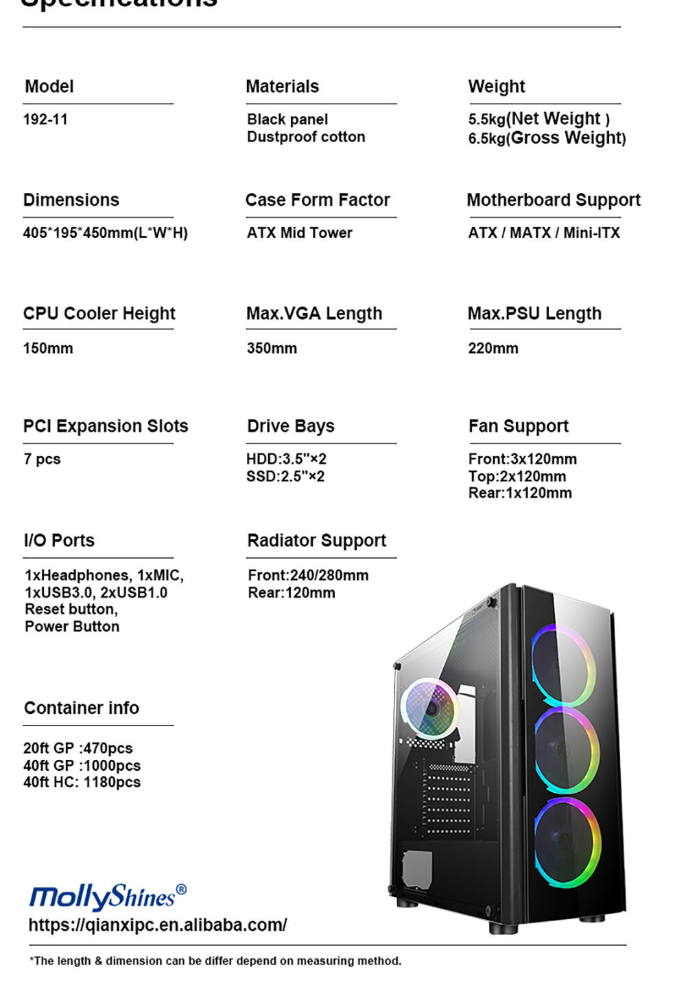 Factory New Style Pc Cabinet Gaming Atx Mid Tower Gamer Computer Case ...