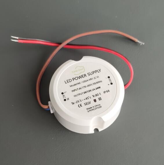 Constant Voltage 12v 24v 24w Mini Small Size Round Driver Led Driver ...