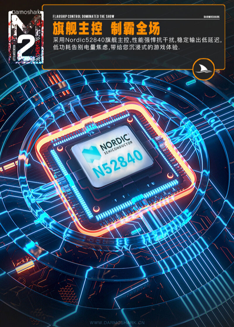 Darmoshark M2 Magnesium Alloy Lightweight Mouse Wired And Wireless ...