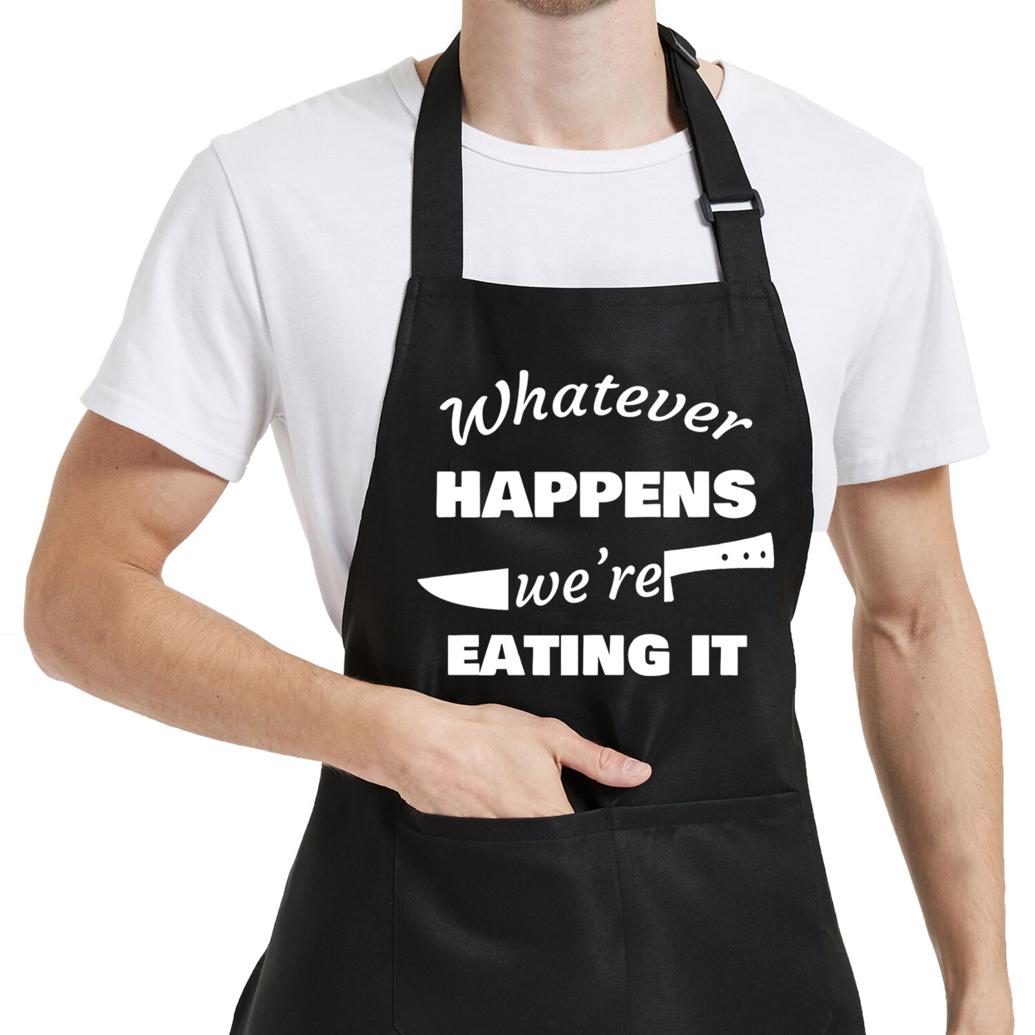 Cotton Aprons For Promotions With Custom Printing High Quality Apron With Adjustable Neck Strap ...