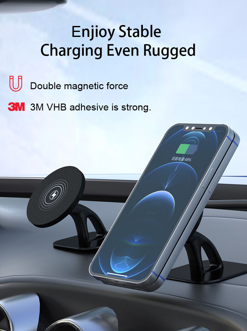 Wholesale 15w Fast Magnetic Car Charger Mount 360 Rotate Air Outlet ...