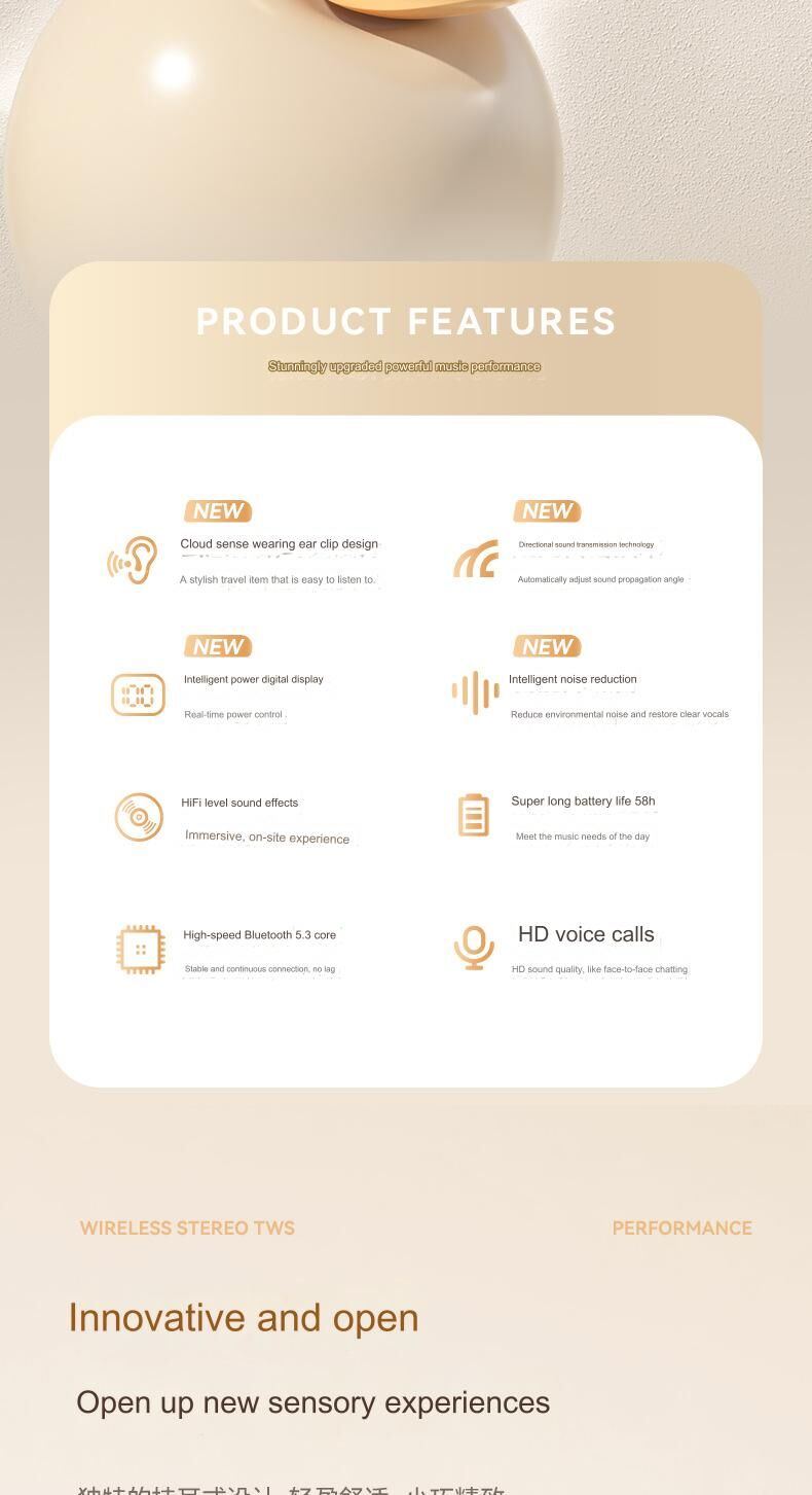 M62 Tws Earphone Wirele Headphones Noise Cancellation Earbuds Bluetooth ...