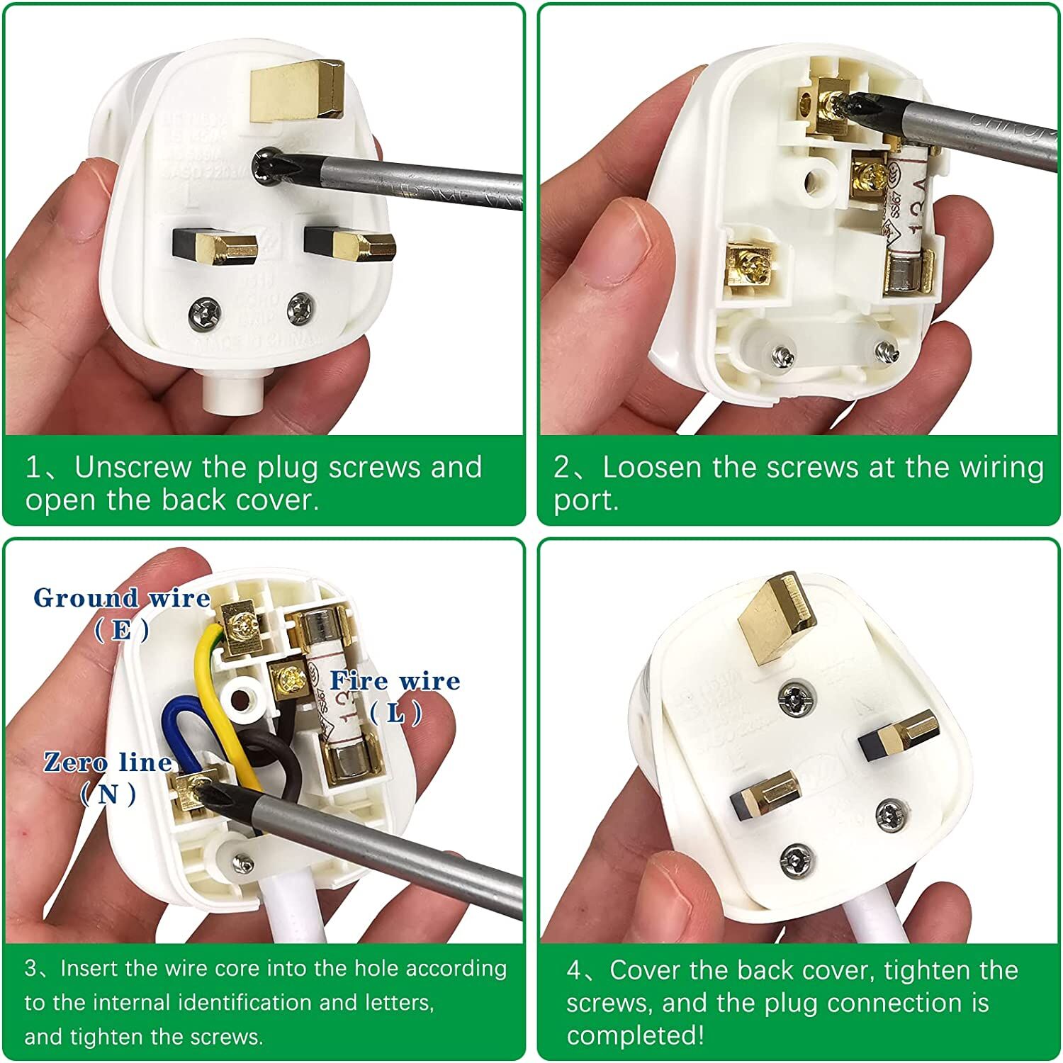 Buy China Wholesale Diy 3pin 13a 250v Electrical Wire Connect Ac ...