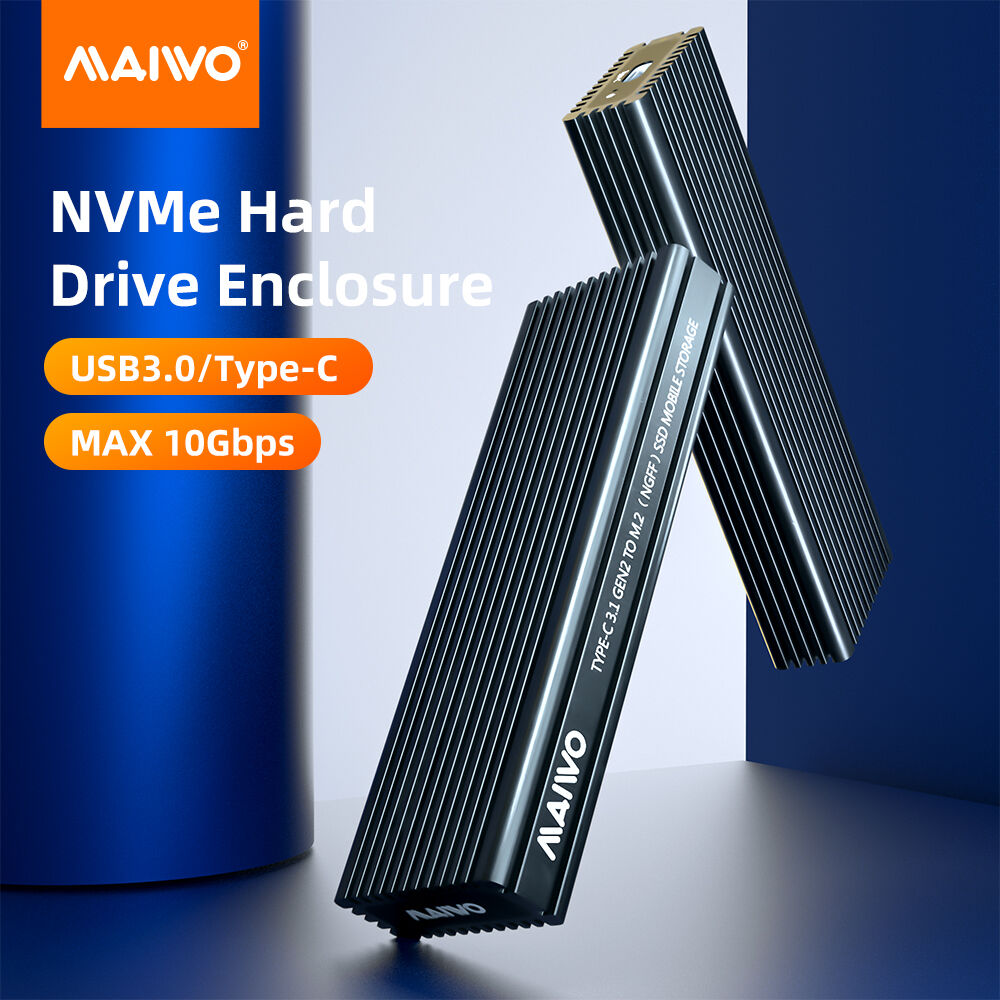 Maiwo K1687p Aluminum Nvme M.2 Ssd Enclosure External Hdd Casing Case ...