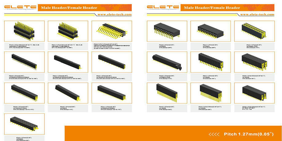 Buy China Wholesale 2.54mm Pitch Dual Row Smt Board Spacer Type, 36 Pin Female Header Connector ...